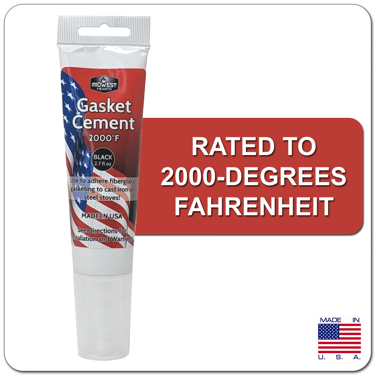 Stove Gasket Cement - 2.7 fl oz – Midwest Hearth